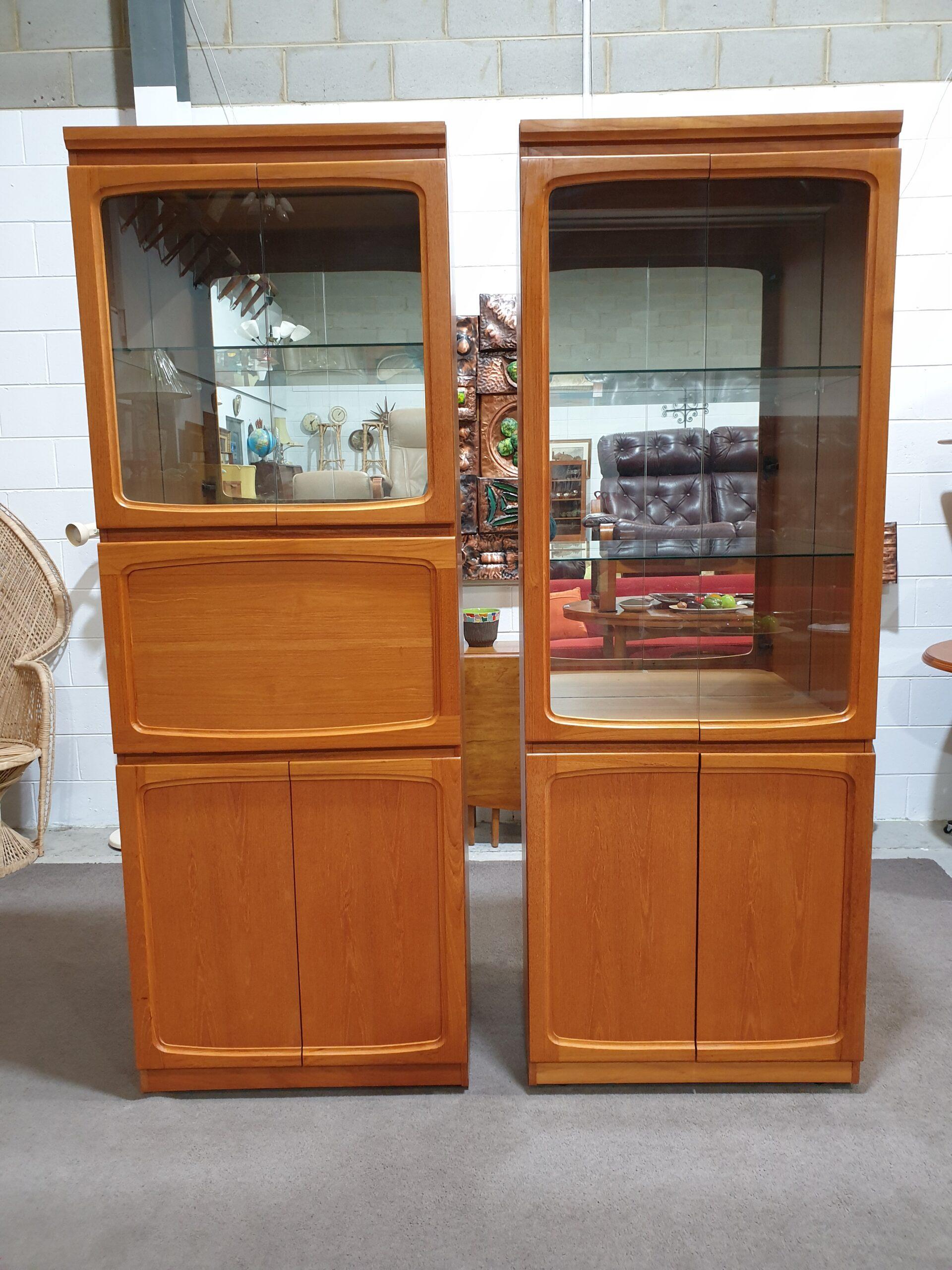 Retro Wall Unit Display Cabinet (Two Available) - Hilton and Main